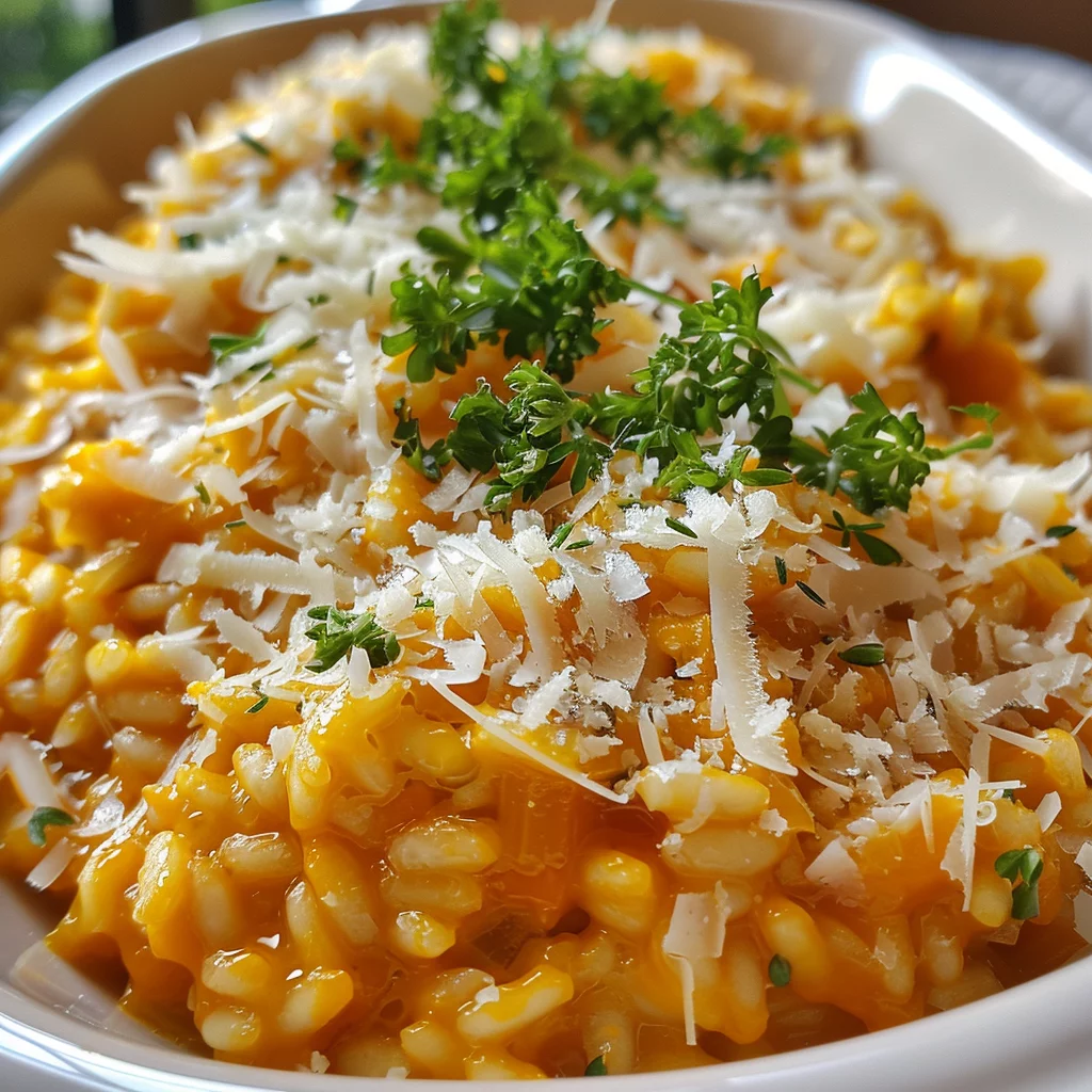 Autumn Pumpkin Sous Vide Risotto: Luxurious Creaminess in Every Bite